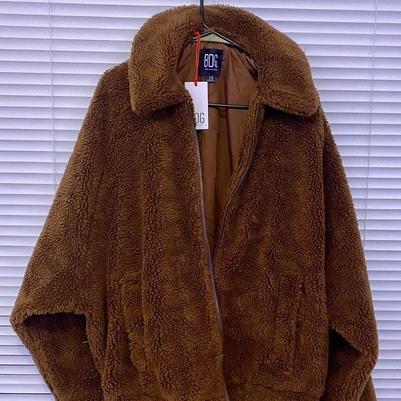 Urban Outfitters | Jackets & Coats | Urban Outfitters Large Brown ...